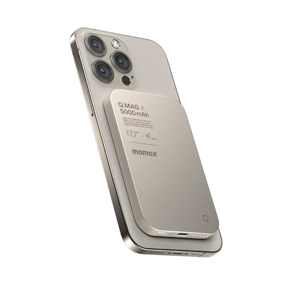 Портативное зарядное устройство Momax IP116A Q.Mag X 5000mAh Titanium (IP116AE)