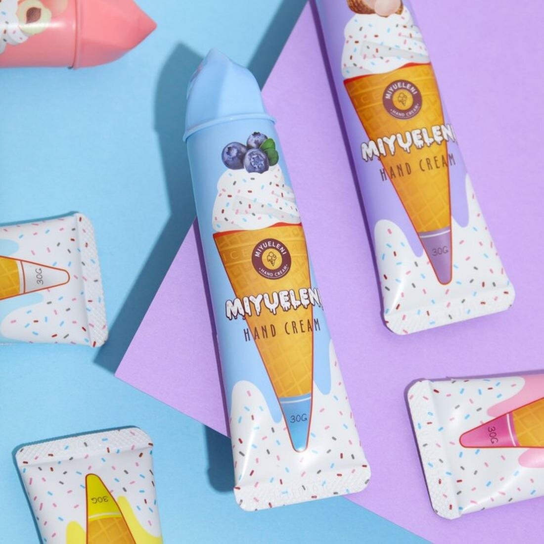 Крем для рук Сима-ленд "Черника с Мороженым", увлажняющий, 30мл