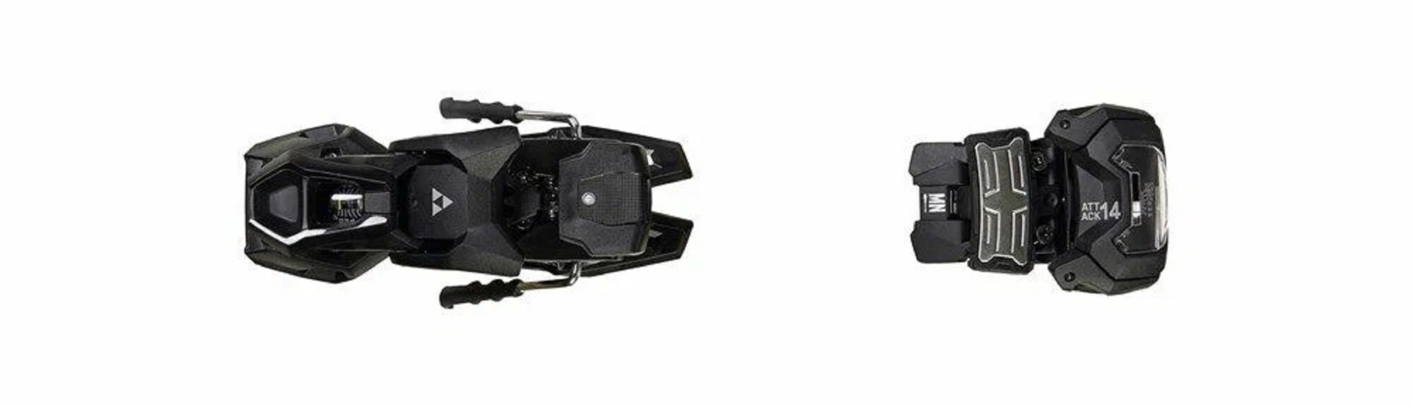 Горнолыжный крепеж под сверловку с кондуктором FISCHER ATTACK 14 + Скистопы 110