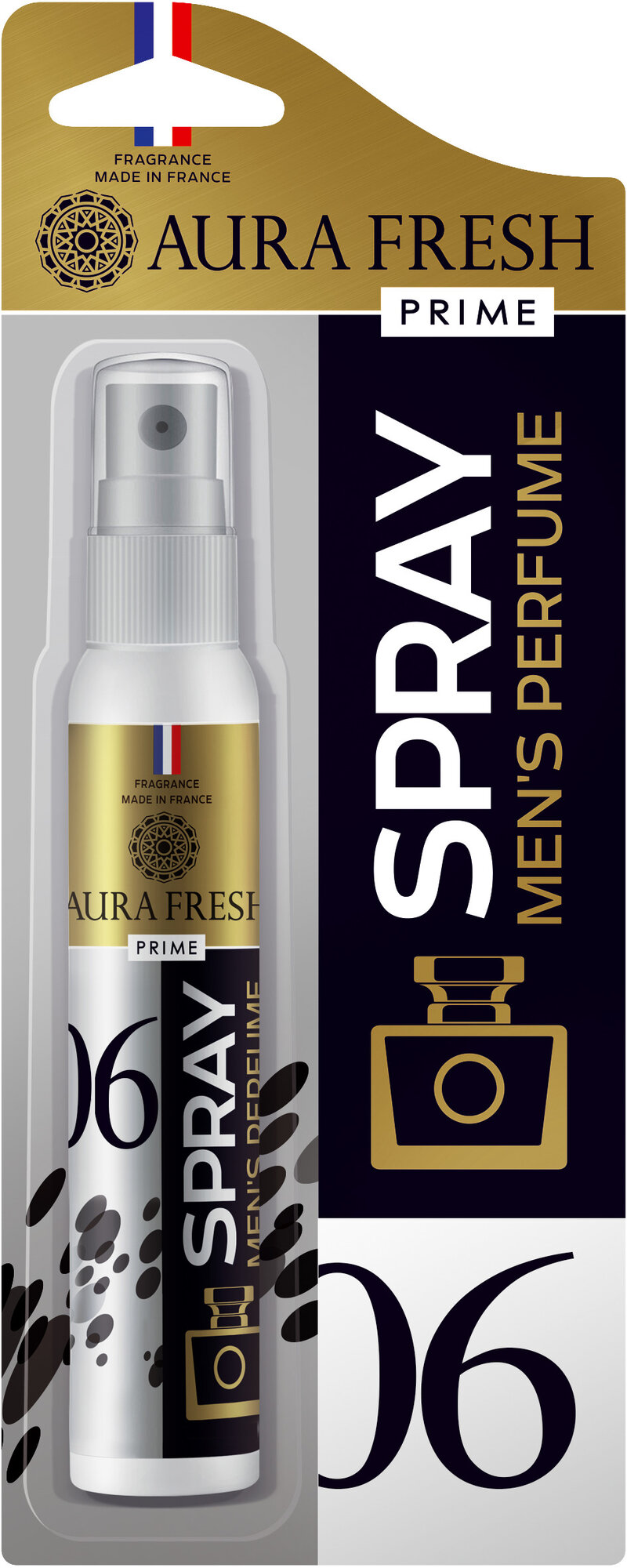 Ароматизатор автомобильный Aura Fresh PRIME SPRAY №6, по мотивам ABERCROMBIE & FITCH - FIERCE COLOGNE