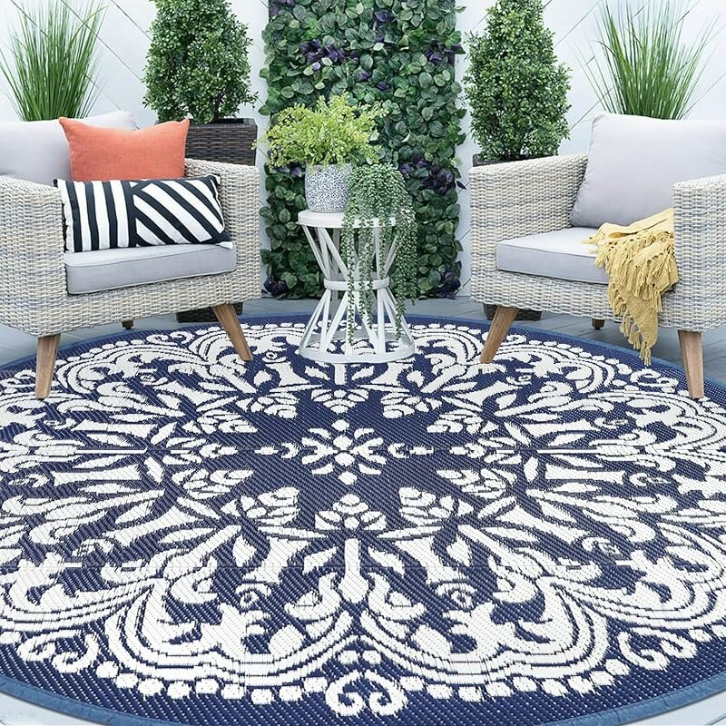 Круглые уличные коврики для патио