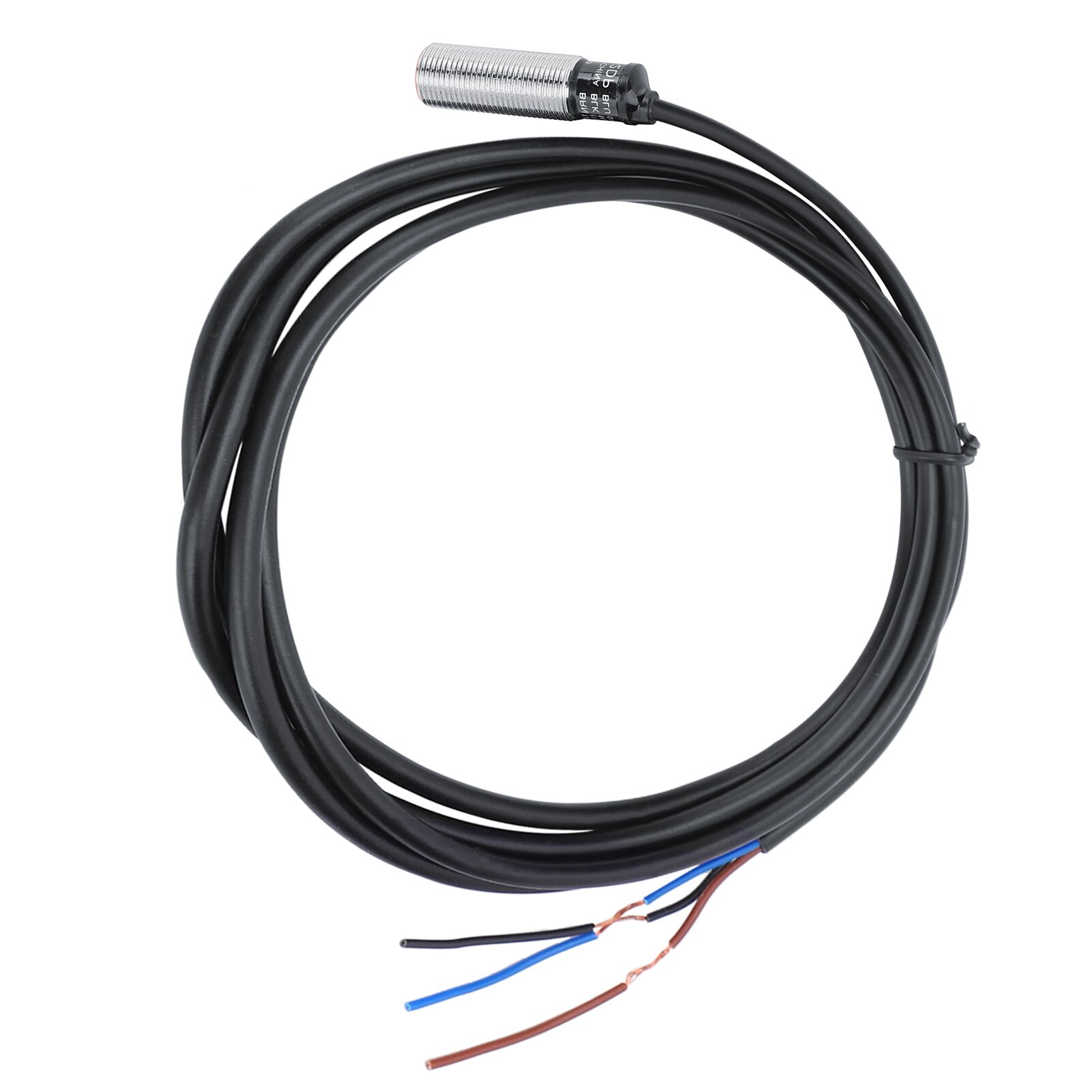 BERM Proximity Switch Waterproof 3‑Wire NPN NO Sensor PR12‑2DP DC12‑24V 50/60Hz 200mA