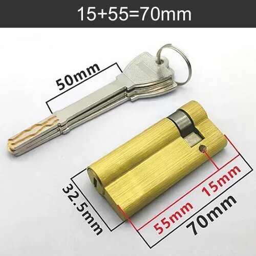 Умный цилиндр для замка отпечатком пальца из меди 70mm
