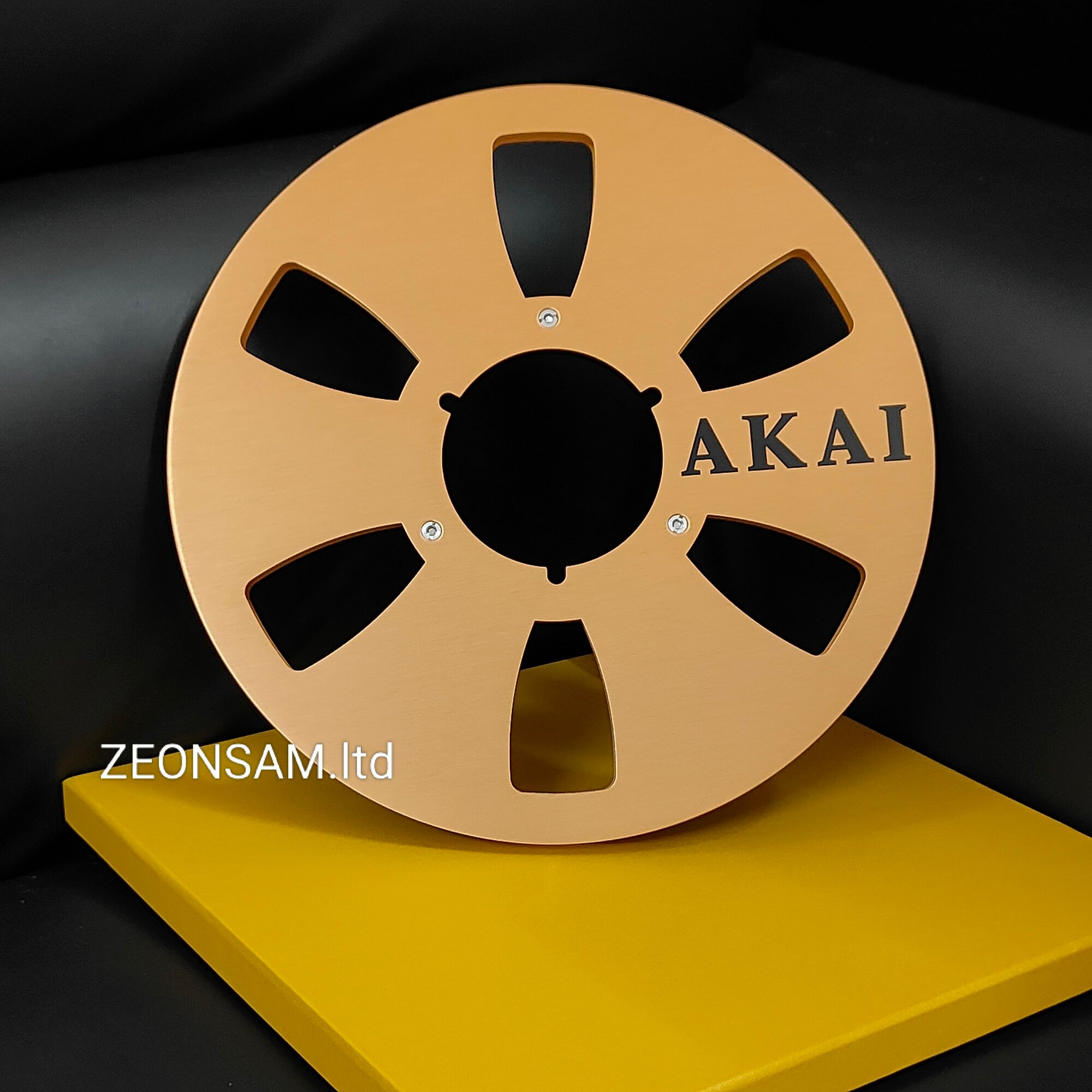 AKAI 10.5-дюймовая пустая катушка из алюминиевого сплава с 6 отверстиями 1/4, держатель пустого диска, подходит для Studer ReVox / TEAC / BASF и других открытых магнитофонов