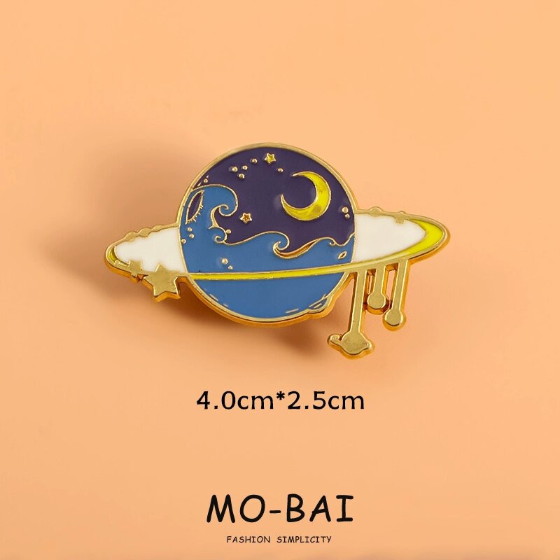MINISO Брошь из серии «Маленький принц», мультяшный милый японский металлический значок, лиса, роза, значок, рюкзак, одежда, аксессуары