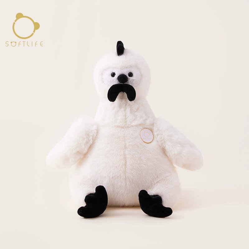 Мягкая игрушка-брелок Softlife в виде курицы Black-Bone, необычный аксессуар для сумки, подарок на день рождения