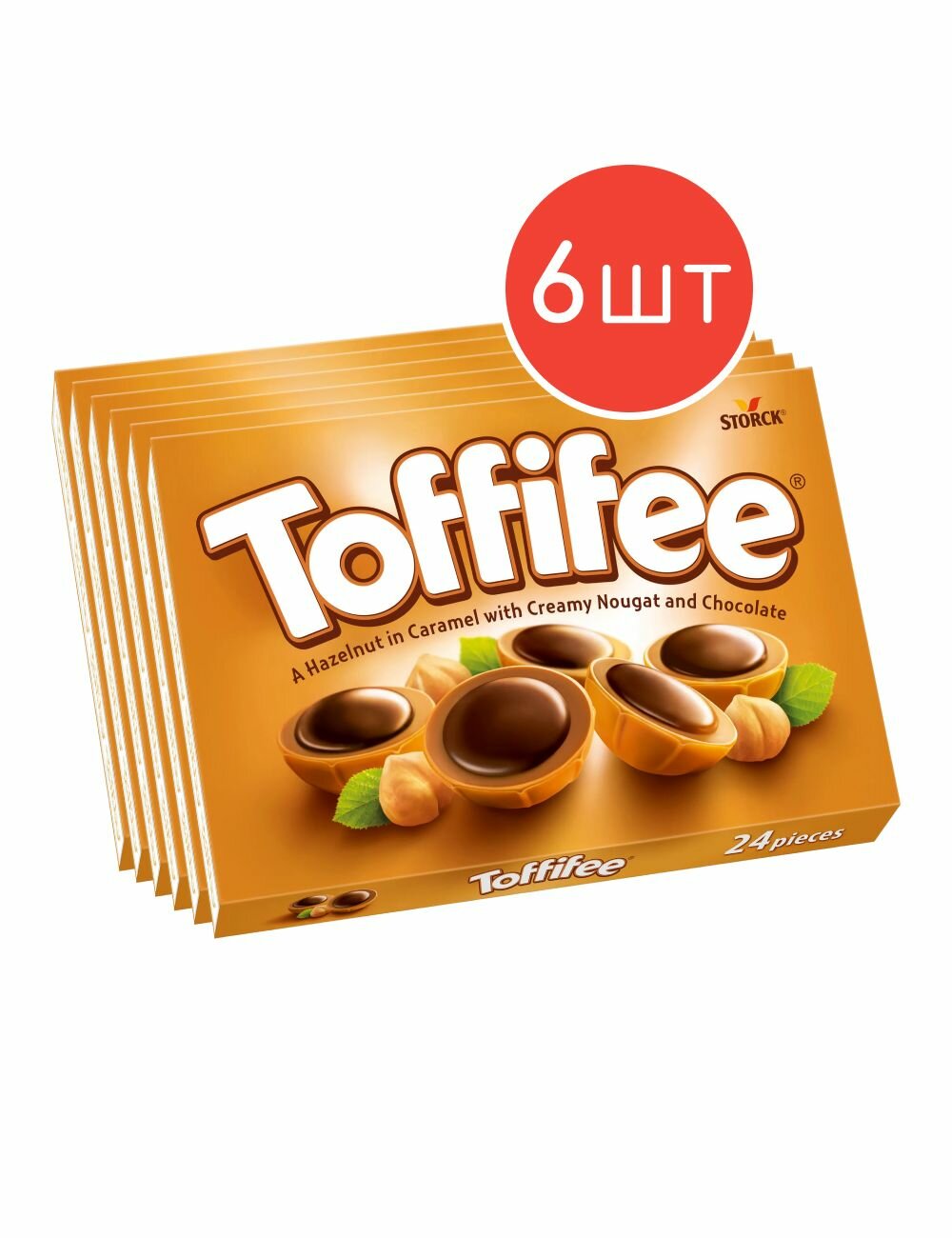 Конфеты в коробке Toffifee шоколадные 200г 6шт