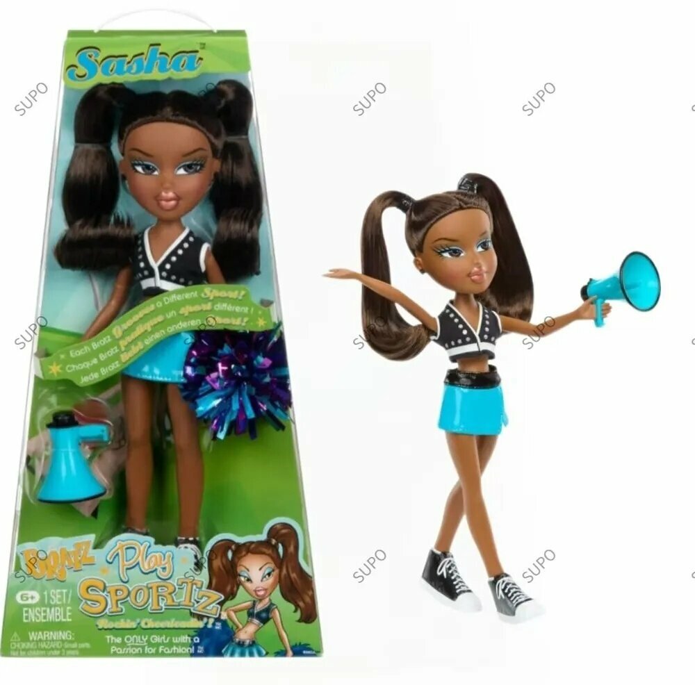 Кукла Bratz Play Sportz - Коллекционная кукла Sasha Саша Чирлидинг с аксессуарами - Братц 569565
