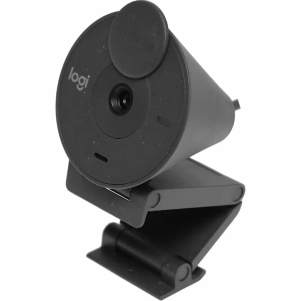 Веб-камера Logitech HD Webcam Brio 300, черн,2Mpix, Type-C, микроф(960-001438), 2374288
