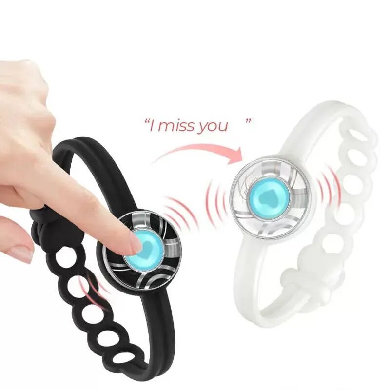 Умный браслет для выражения эмоций, Bluetooth, 3 шт. - Белый, Бронзовый, Бирюзовый, с NFC — фото 1