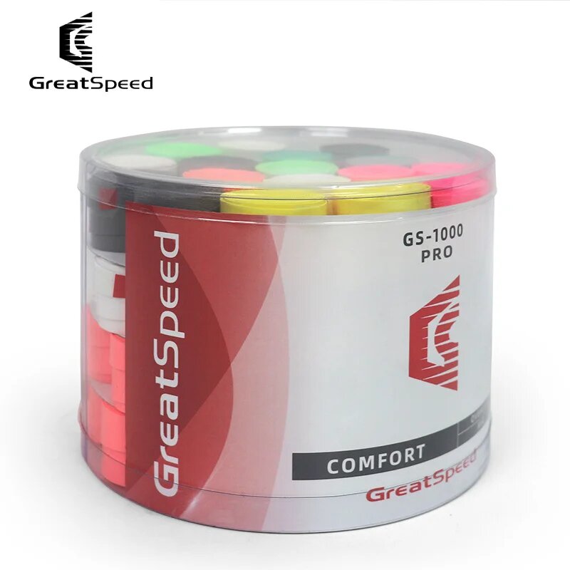 Теннисные овергрипы GreatSpeed GS-1000 PRO, 60 шт, Розовый
