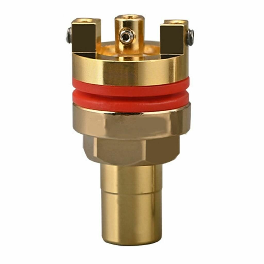 Аксессуары для динамиков, (1шт) разъем RCA Lotus для разъема усилителя мощности CD-плеера-красно-позолоченный
