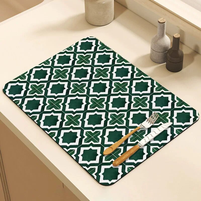 Силикагельная поглощающая подставка, 30x40см, толщина 4мм, впитывает воду и масло, не скользит для кухни