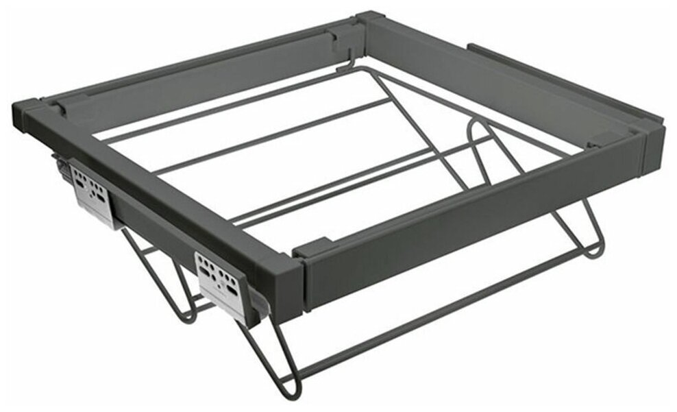 Полка для обуви WG-POBUW60-60 графит, в модуль 600 мм, с доводчиком, полного выдвижения