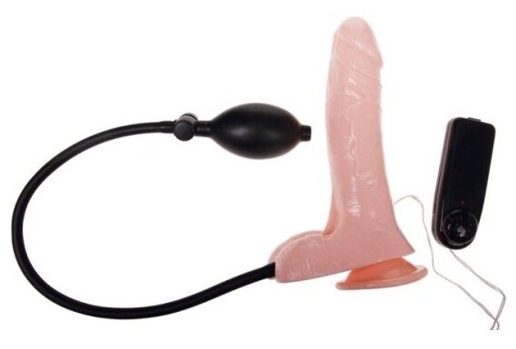 Вибратор Baile Реалистичный с функцией расширения - 19,3 см.
