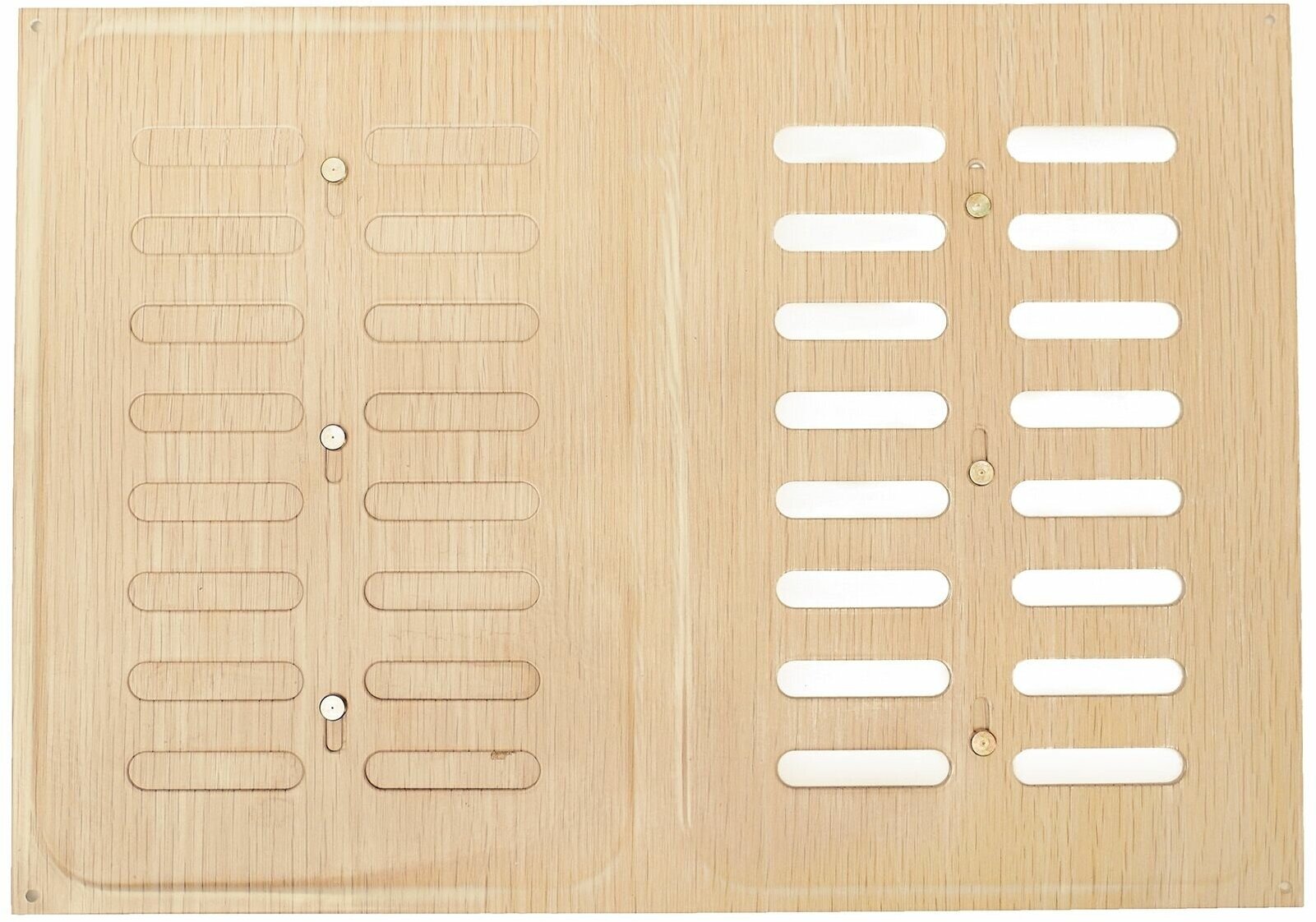 Решетка вентиляционная металлическая раздвижная 240х340 дуб