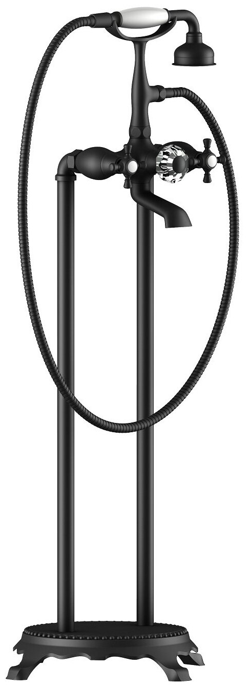 Напольный смеситель для ванны Timo Nelson (1900/03Y-CR) черный