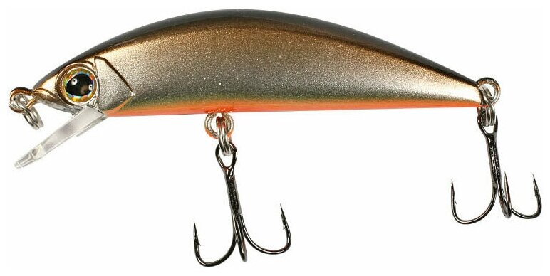 Воблер минноу на щуку/на головля/на судака/на окуня/на форель JACKALL Tricoroll 47S цв. silver & black