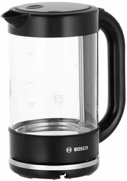 Электрочайник BOSCH TWK70B03, черный, 1,7 л, мощность 2400Вт — фото 1