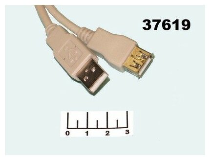 Шнур USB-USB A гнездо 3м Dayton (16-0004B)