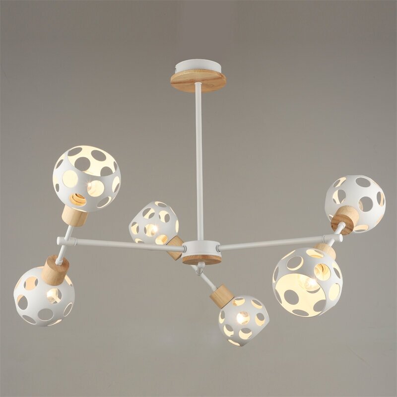 Люстра Лас Светас 78644/6 WT+WOOD