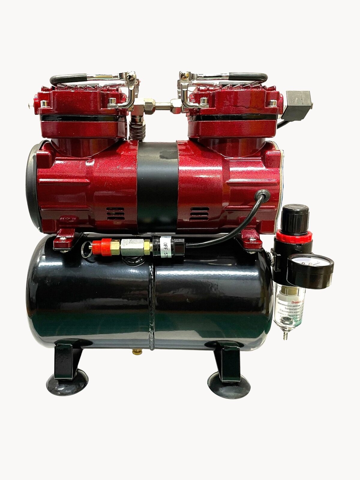 Компрессор 1226, с регулятором давления, автоматика, два режима работы, ресивер, два цилиндра