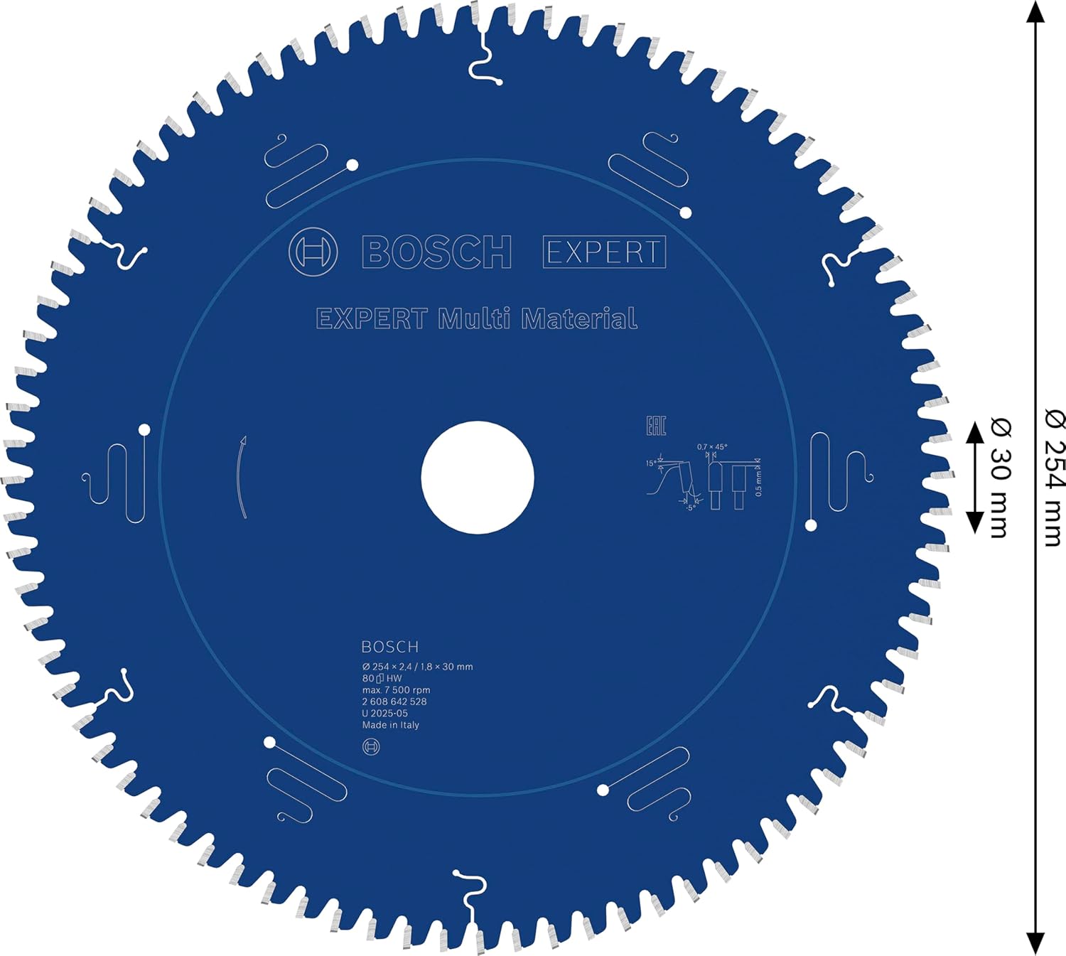 Bosch Диск пильный 254; 80 зуб.