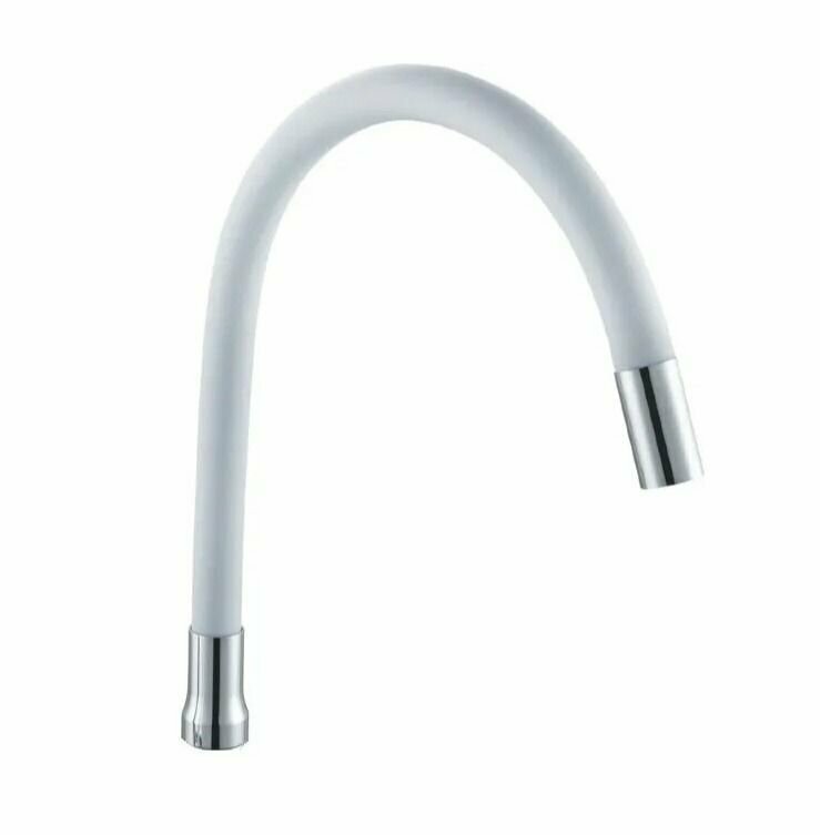 Гибкий излив для смесителя для кухни, размер гайки 3/4", внутренняя резьба, цвет: черный