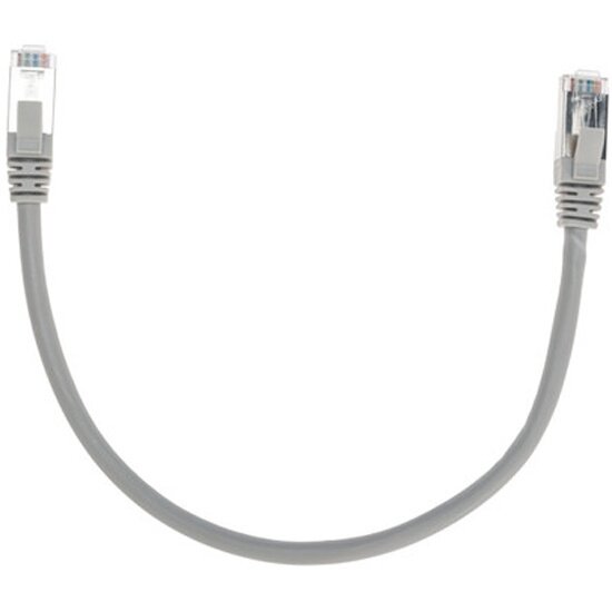 Патч-корд F/UTP Rexant cat 6, медь, LSZH (негорючий), 0,3 м, RJ45-RJ45, 26AWG, серый