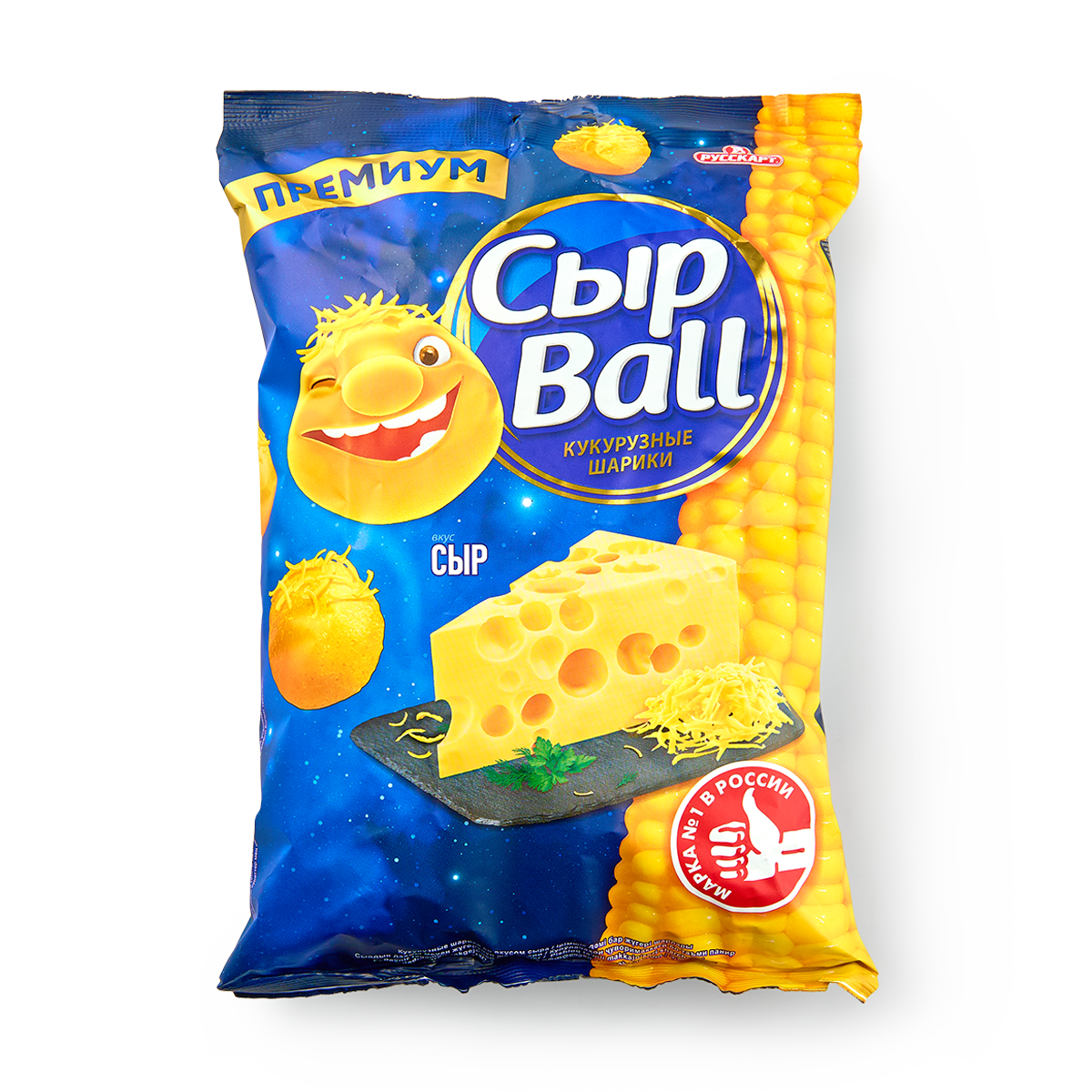 Кукурузные шарики СырBall, со вкусом сыра, 140 грамм, флоу-пак