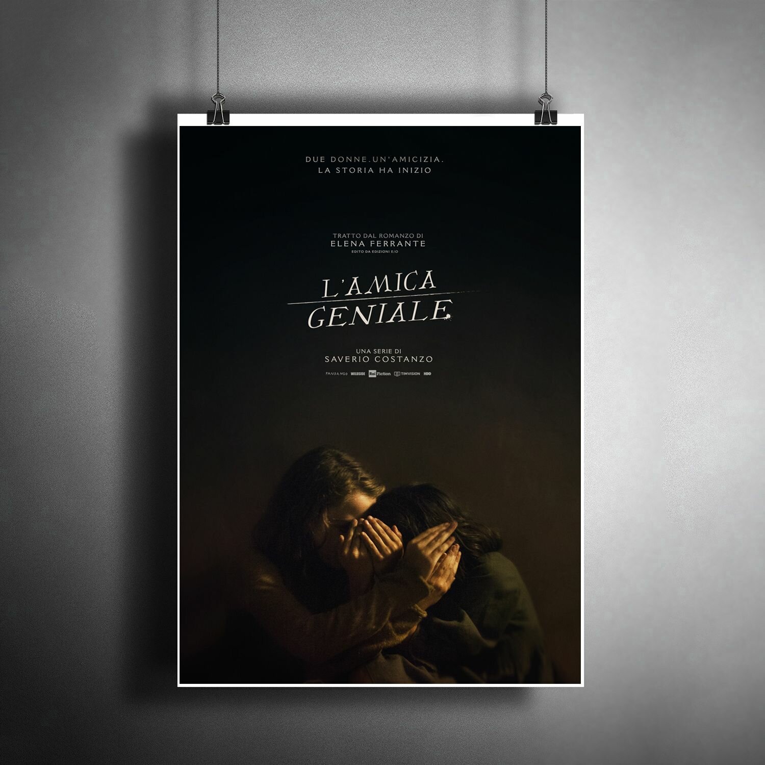 Постер плакат для интерьера Моя гениальная подруга / Декор дома, офиса, комнаты A3 (297 x 420 мм)