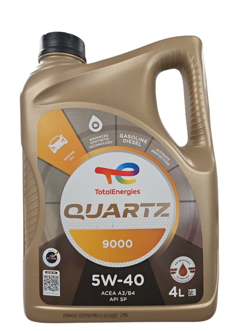 Моторное масло TOTAL Quartz 9000 5W-40 4 л
