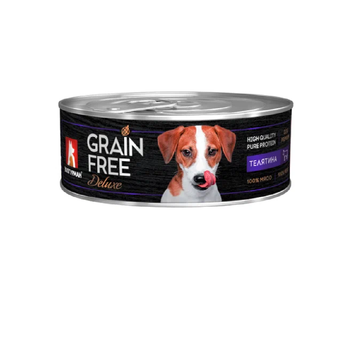 Зоогурман Grain Free консервы для собак Телятина 100г