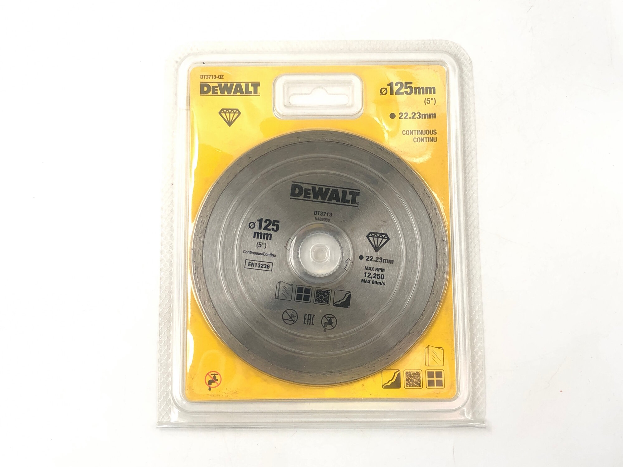 Диск алмазный отрезной по керамике DeWALT DT3713 125 мм*22,2, 5мм