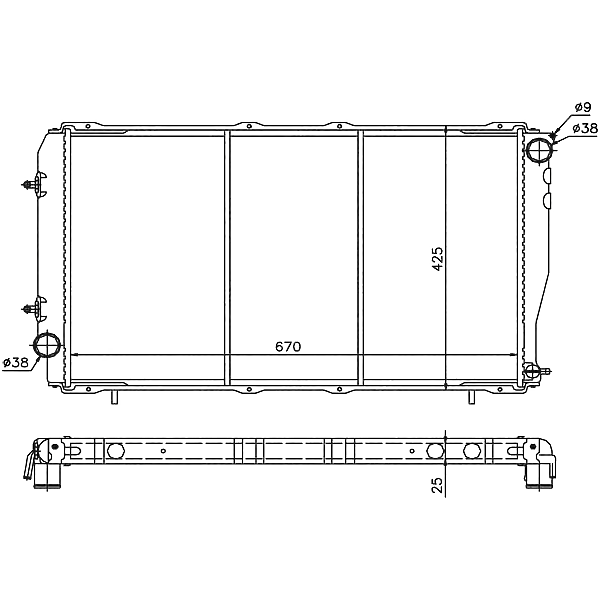 STELLOX 10-26242-SX (1026242_SX / 45111AA180 / 45111AA181) радиатор системы охлаждения акпп\ Subaru (Субару) Legacy