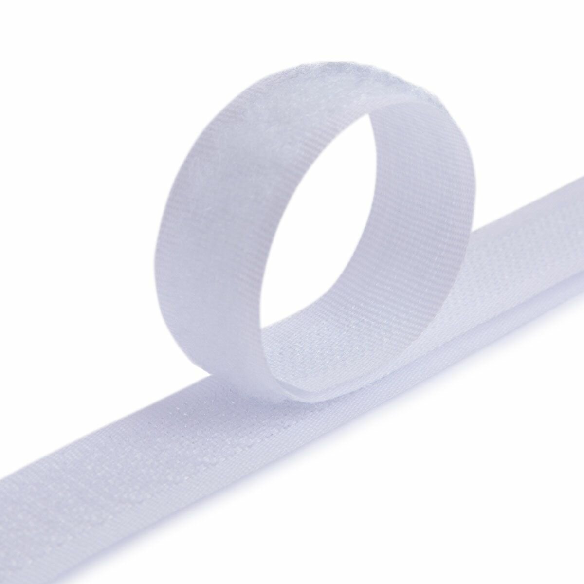 Липучка для шитья, лента липучка "Gamma" 16 мм LG-16 25 м белый