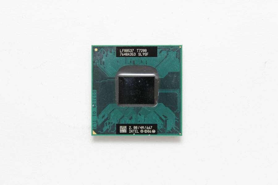 Процессор для ноутбука Intel Core2Duo T7200 (2 ГГц, LGA 478, 4 Мб, 2 ядра)
