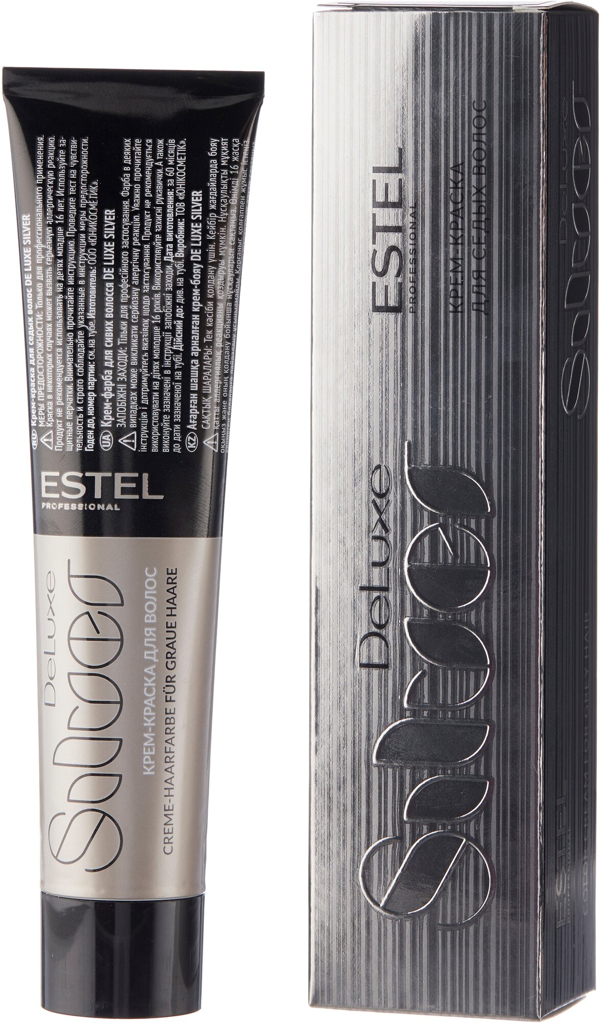 ESTEL De Luxe Silver крем-краска для седых волос, 10/37 cветлый блондин золотисто-коричневый, 60 мл