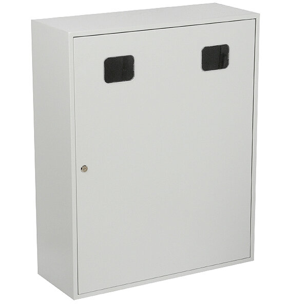 Шкаф 411F R5 1.1 800х650х250мм с 2мя окнами под счетчик 47317 и монтажной платой Щитэлектрокомплект