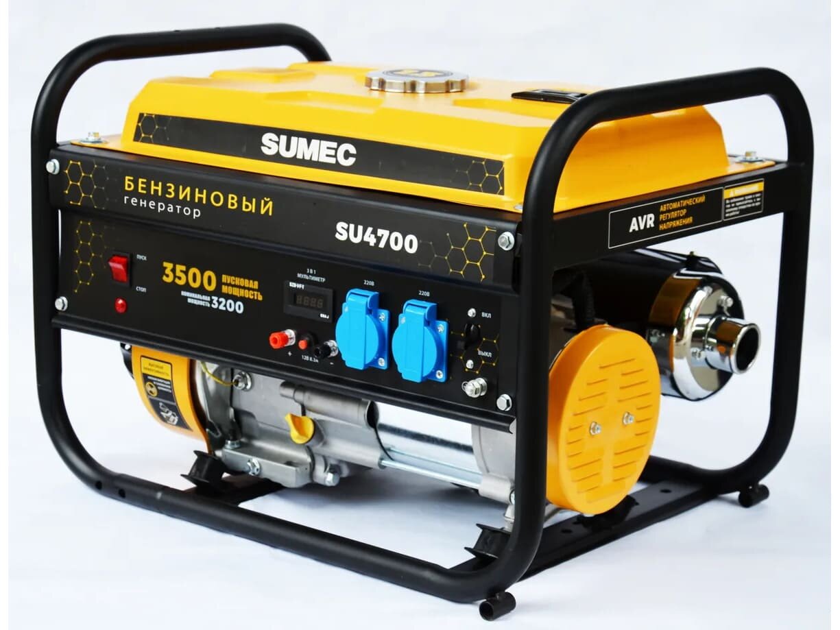 Бензиновый генератор Sumec SU4700 (3.5 кВт, ручной запуск)