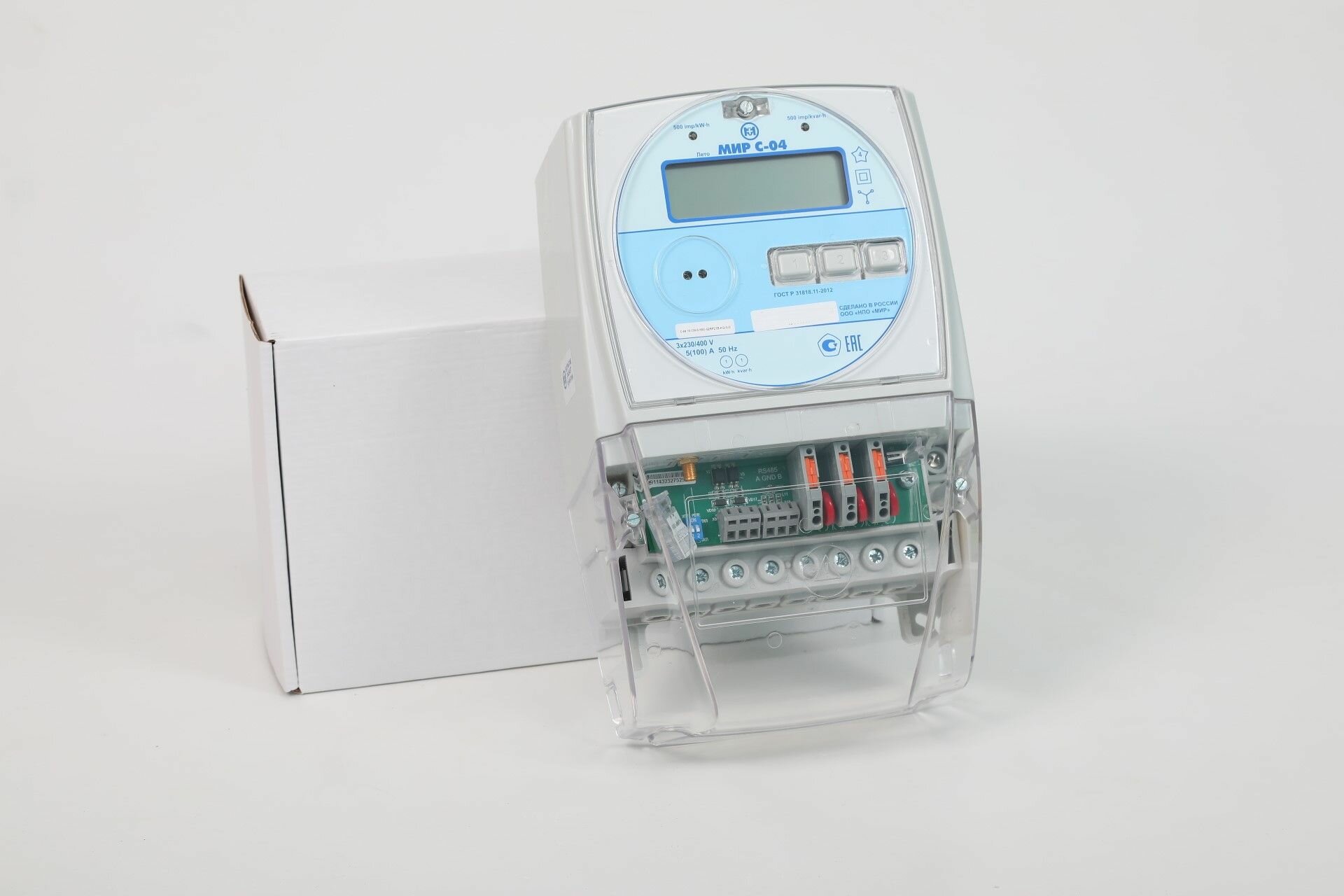 Счетчик трехфазный МИР C-04.10-230-5(100)-G2RPZ1BKQGD