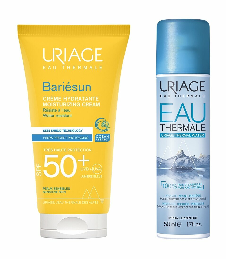 Урьяж Набор Барьесан SPF50+ крем + термальная вода (2 средства)