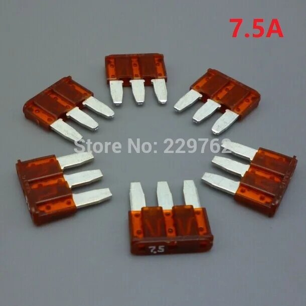 Shhworldsea 3-контактный высококачественный автомобильный предохранитель, автомобильный предохранитель для Ford Focus Mondeo для Dodge для JEEP 5A 7.5A 10A 15A 5PCS 7.5A
