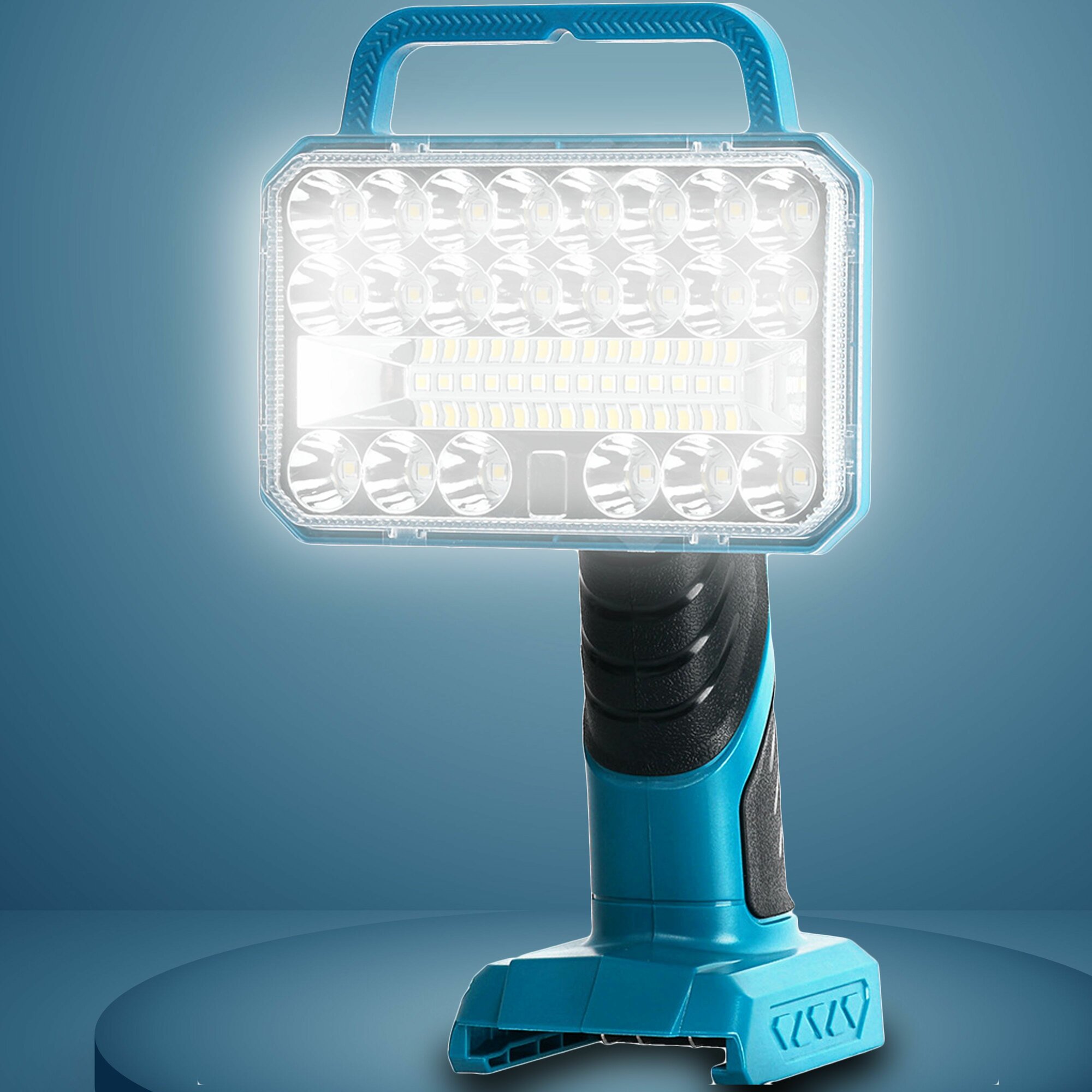 2000LM, наружная светодиодная лампа высокой яркости, 5-дюймовый прожектор подходит для литиевой батареи Bosch 14,4 В-20 В (не включая аккумулятор)