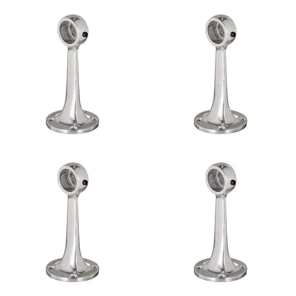 Крепление трубы настенное торцевое к системе Joker d25 мм усиленное хром (4 шт.)