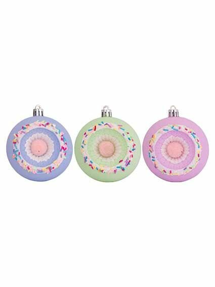 Набор елочных украшений Феникс 3 шт, из Полистирол, 7х8х7 см, в коробке (93291)