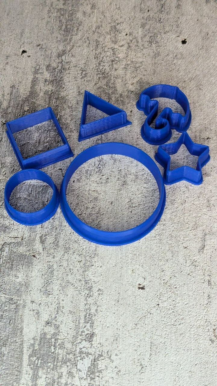 Формы для вырубки теста " Игра в Кальмара 6см" (6 шт.)