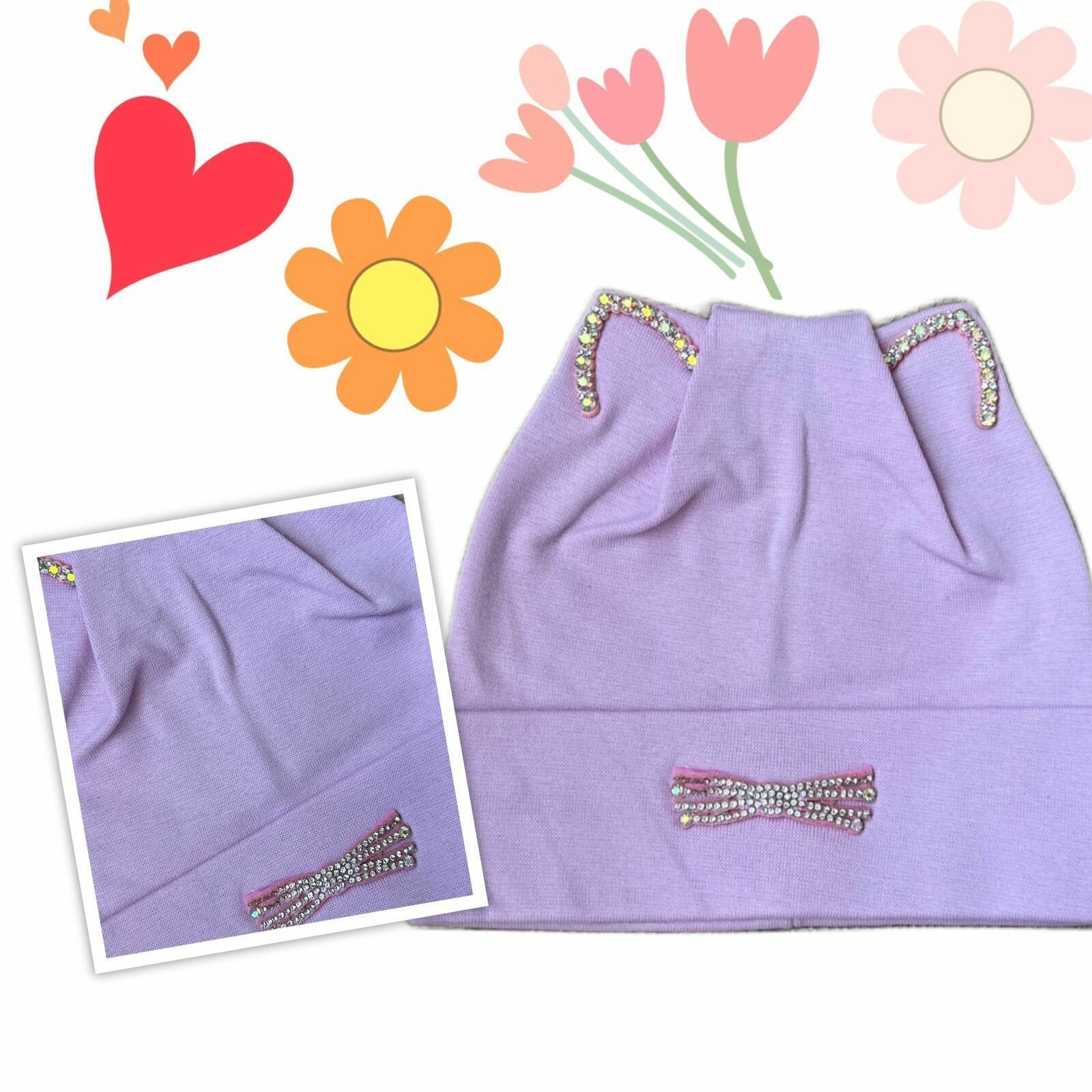 Шапка-бини Осень-зима 2022 для девочек