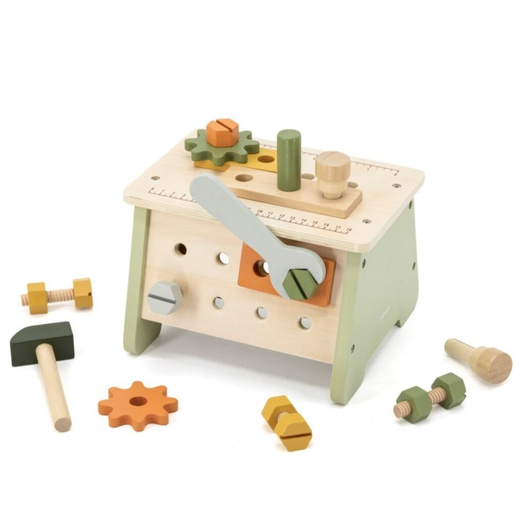 VIGA PolarB Набор Верстак 30 предметов зеленый (дерево) 44249 с 3 лет