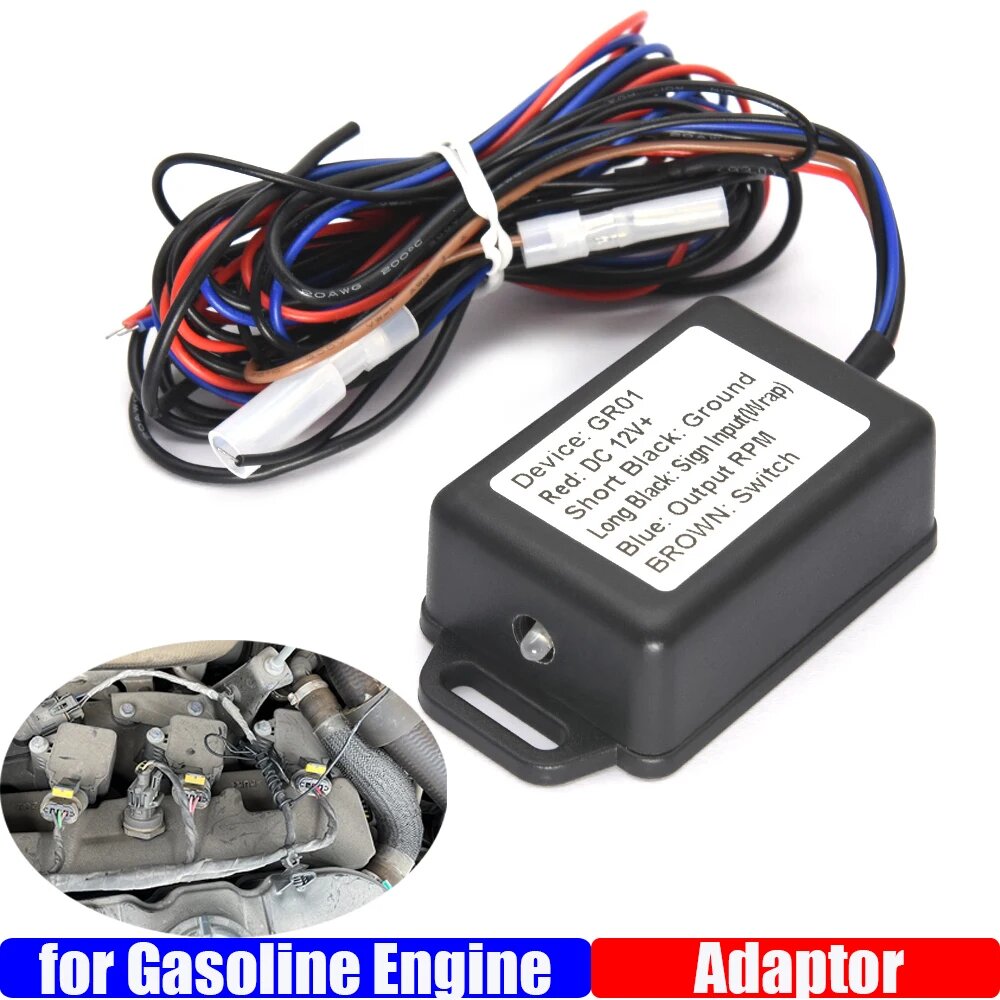 7 цветов подсветки 2 "52 мм тахометр водонепроницаемый IP67 тахометр 3000/4000/6000/7000/8000 об/мин тахометр для морского автомобиля 12 В 24 В на заказ Gasoline Adaptor